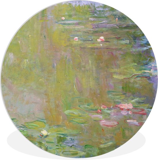 WallCircle - Schilderij - Vijver Met Waterlelies Claude Monet Ronde Schilderijen Xxl -... | bol.com