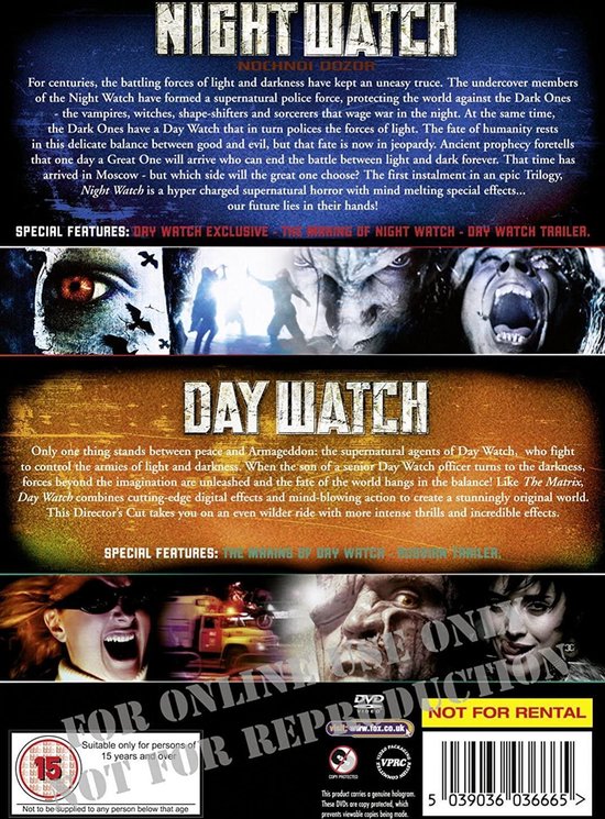 Nightwatch / Daywatch (Dblpack) - Movie (Dvd), Onbekend | Dvd's | bol.com