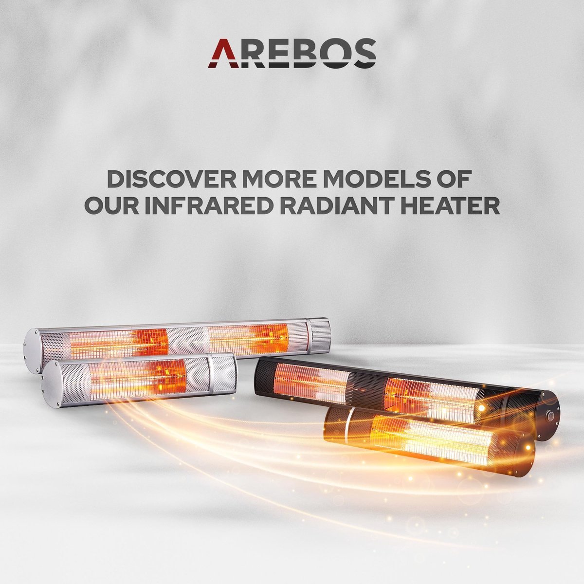 AREBOS Infrarood Heater - 2000W - 3 Warmteniveaus - Terrasverwarmer ...