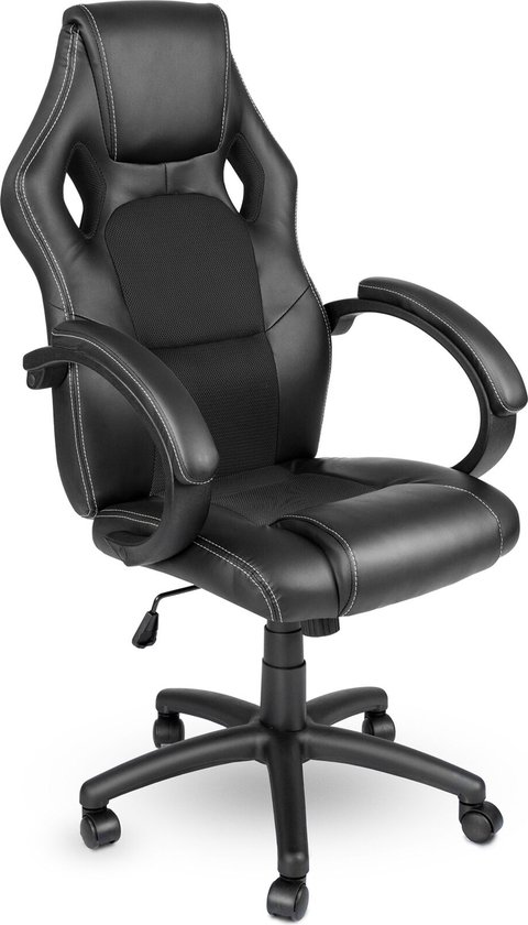 Sierra Gaming Stoel - Bureaustoel - Vaste Armleuningen - Stoel Met ...