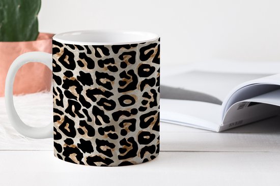 Mok - Koffiemok - Panterprint - Patronen - Luxe - Mokken - 350 ML ...