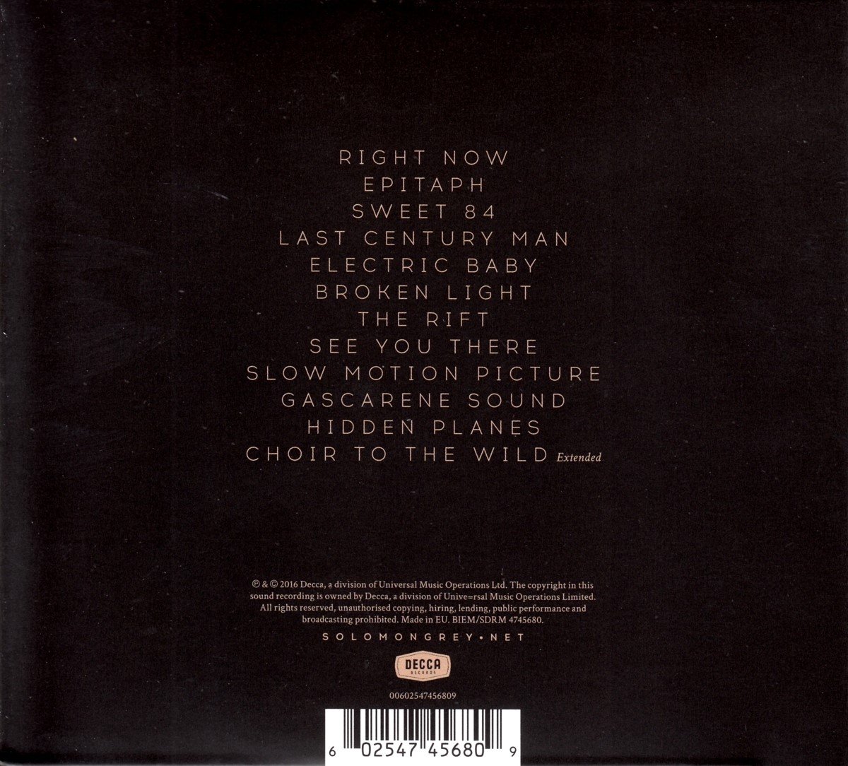 Solomon Grey - Solomon Grey (CD), Solomon Grey | CD (album) | Muziek ...