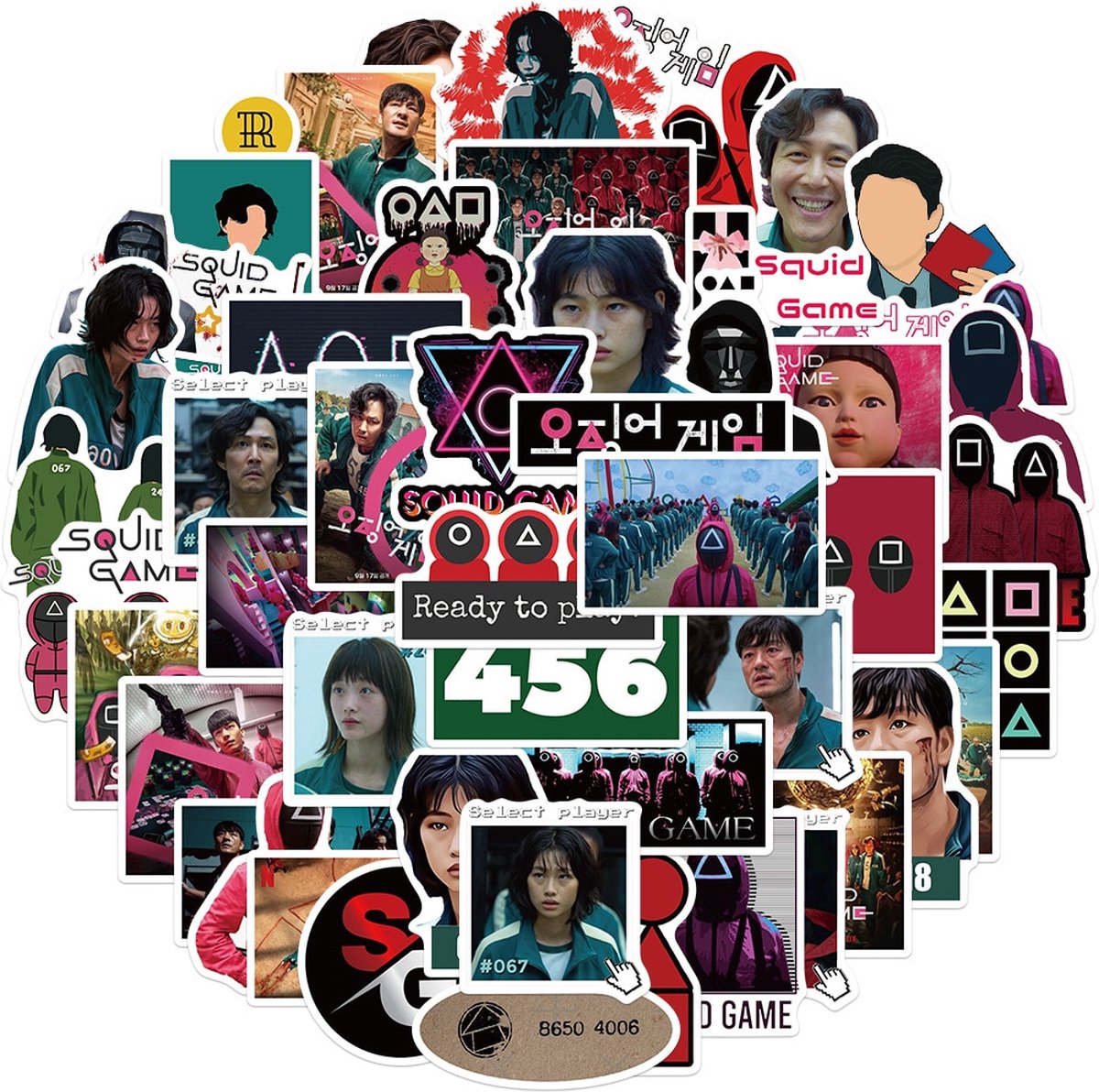 Game Stickers | Game Stickers | Sae-byeok, Seong Gi-hun, etc ...