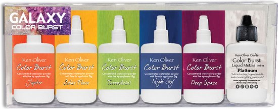 Pigment poeder verf - Ken Oliver • Color burst powder 6 pack galaxy - 1 ...