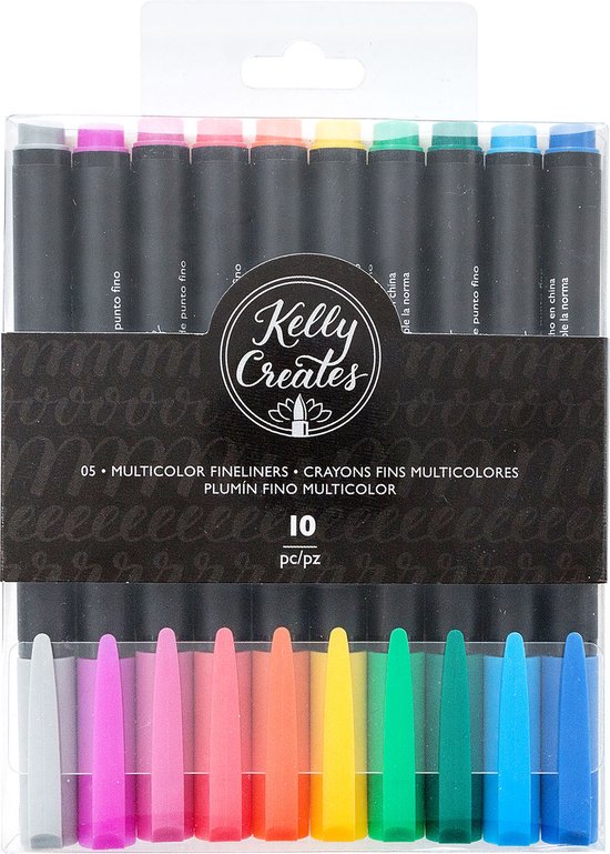 Kelly Creates Pens Fineliners Multi x10 | bol