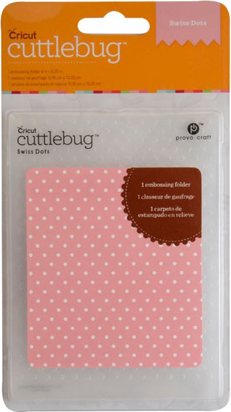Cuttlebug embossing folder 10,16x13,33cm swiss dots | bol