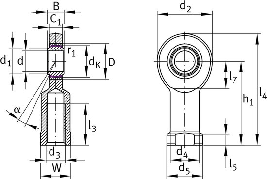 INA/Elges Stangkop binnendraads linksdraaiend - GIL10-UK | bol