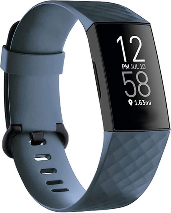 Luxe Siliconen Armband Bandje Geschikt Voor Fitbit Charge 3/4 (SE ...