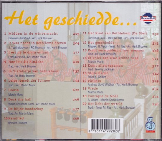 Het geschiedde... - Urker Mannen Dubbelkwartet o.l.v. Henk Brouwer ...