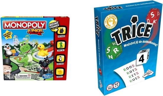 Spellenbundel - 2 Stuks - Monopoly Juniors & Trice | Games | bol.com