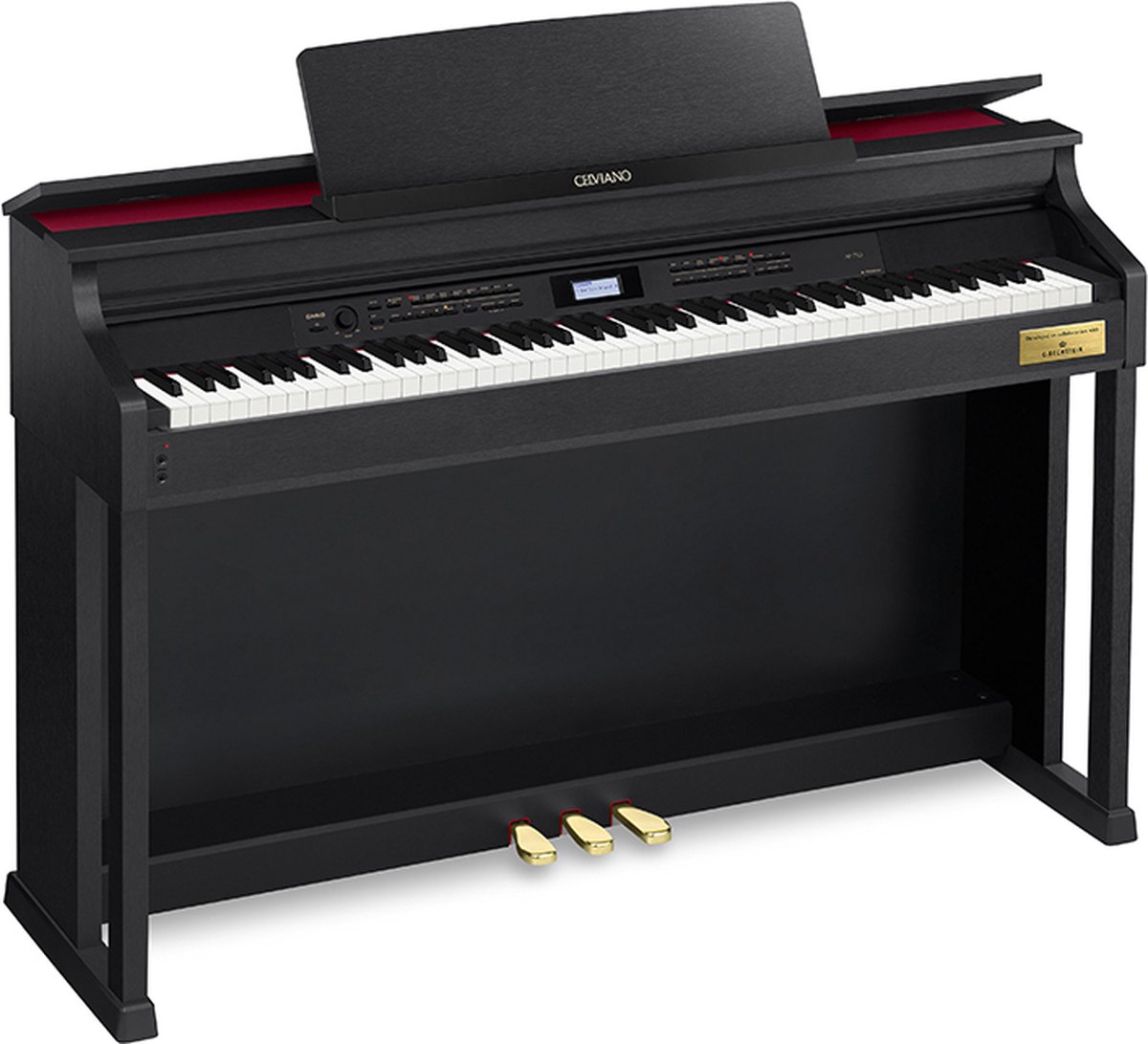 Casio AP-710 BK - Digitale piano - Vleugelpiano klank - Bechstein ...