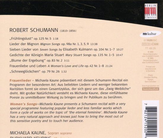 Michaela Kaune & Burkhard Kehring - Schumann: Lieder (CD), Michaela ...