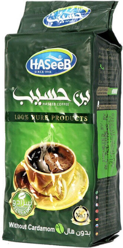Haseeb Coffee - zonder kardemom - 2x 500g | bol