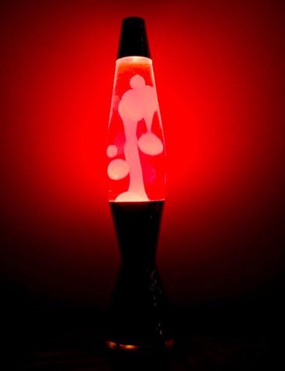 Magma Lavalamp - Rood - Lava Lamp - Tafellamp - Nachtlampje - 34cm hoog ...