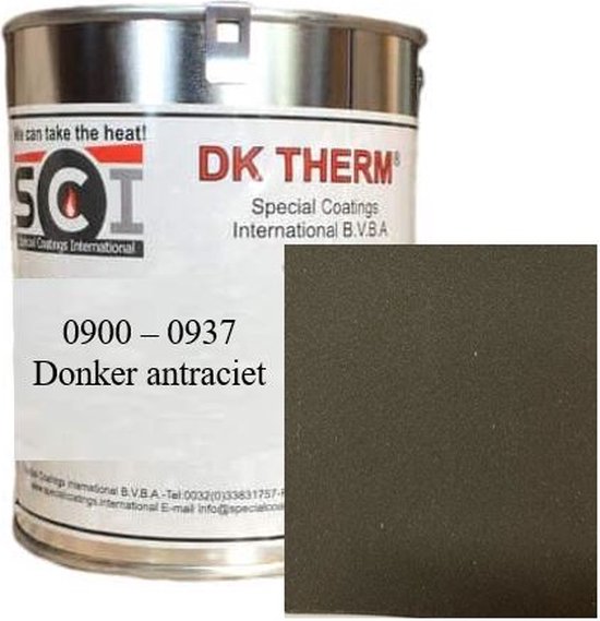 DK Therm Hittebestendige Verf Serie 900 - Blik 0.50 kg - Bestendig tot ...