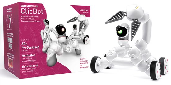 Clicbot Modulaire Educatieve Robot - Maker Kit | bol
