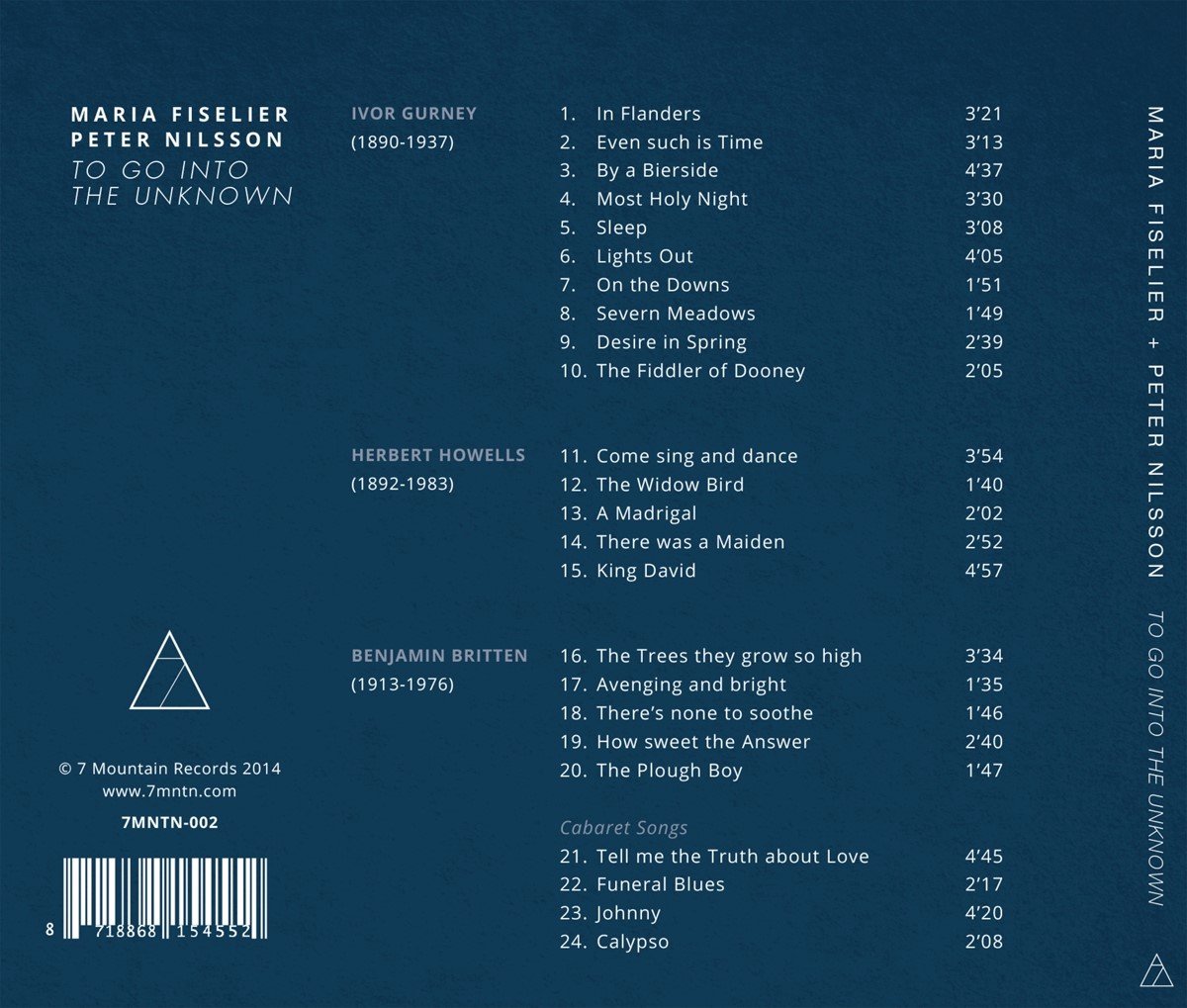 Maria Fiselier & Peter Nilsson - To Go Into The Unknown (CD), Peter Nilsson | CD... | bol