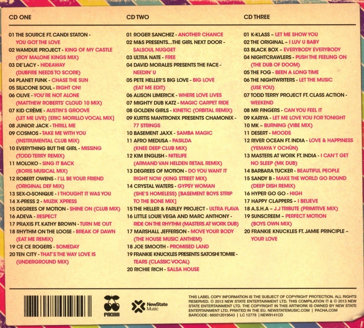 Various Artists - Pacha Original House Anthems (CD), various artists ...