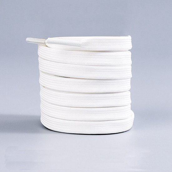 Schoenveters wit 140 cm - platte sneaker veters - Sneaker Gorilla | bol.com