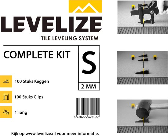 Levelize tegel leveling systeem S 2mm | bol.com