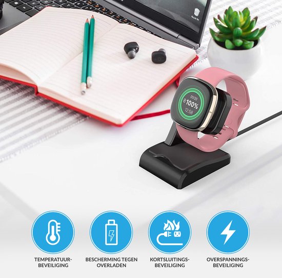 YONO Oplader Dock geschikt voor Fitbit Versa 4 - 3 - Sense - 2 ...