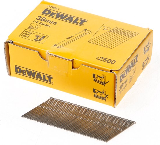 DeWalt Spijkers zonder kop 38mm DT9911 - 2500 Stuks | bol