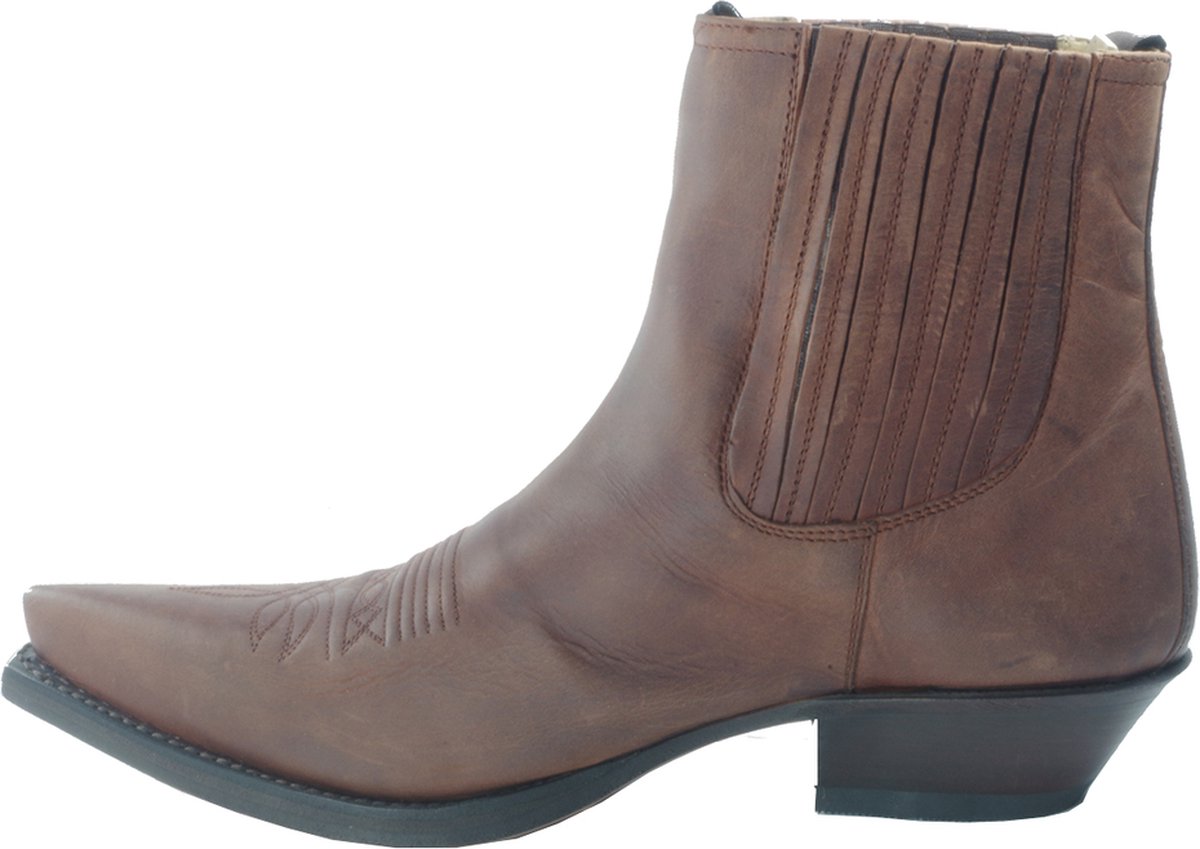 Sendra Boots 2581 Cuervo Bruin Handgemaakt Cowboy Western Heren Enkel ...