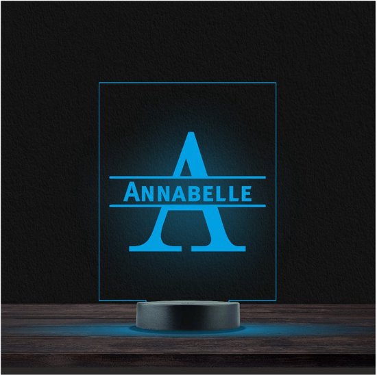 Led Lamp Met Naam - RGB 7 Kleuren - Annabelle | bol