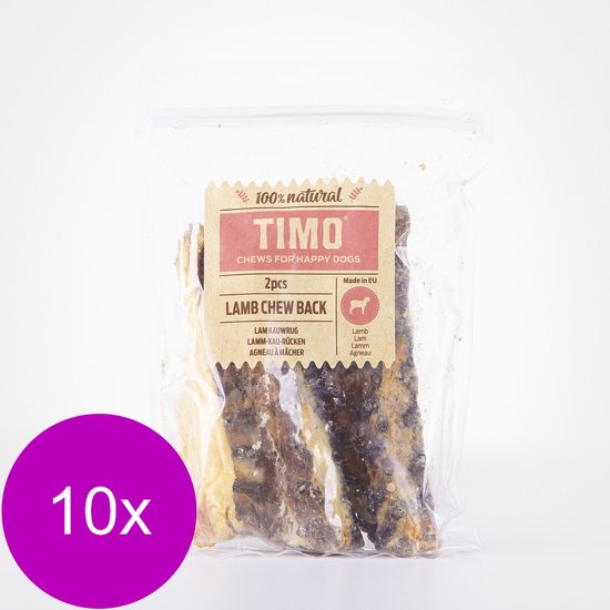 Timo Lamsrug - Hondensnacks - 10 x Lam 2 stuks | bol.com