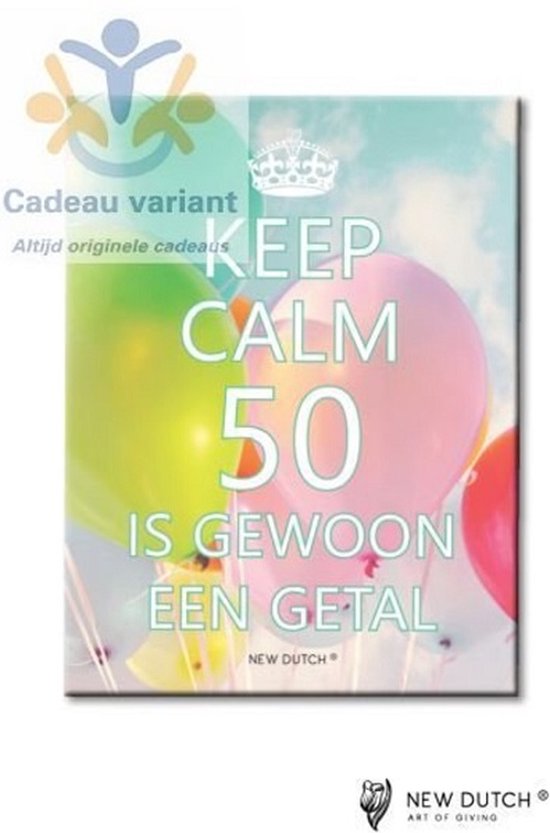 Keep Calm 50 is gewoon een getal- tegel | bol