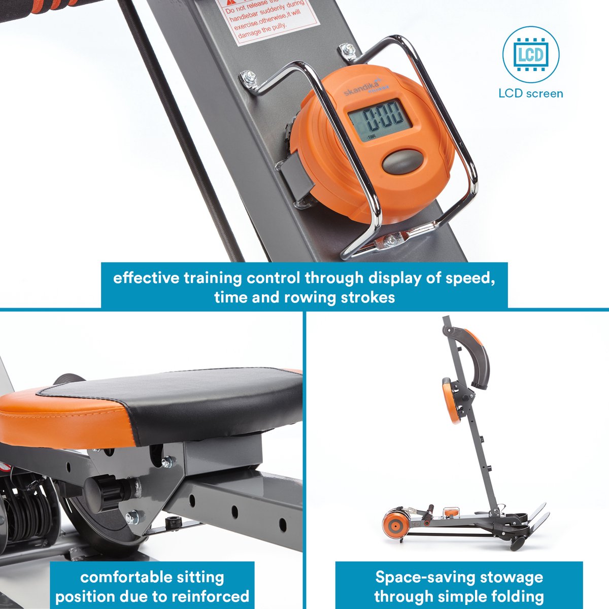 Skandika Regatta Poseidon Roeimachine – Roeimachine - 2 in 1 Multi Gym ...