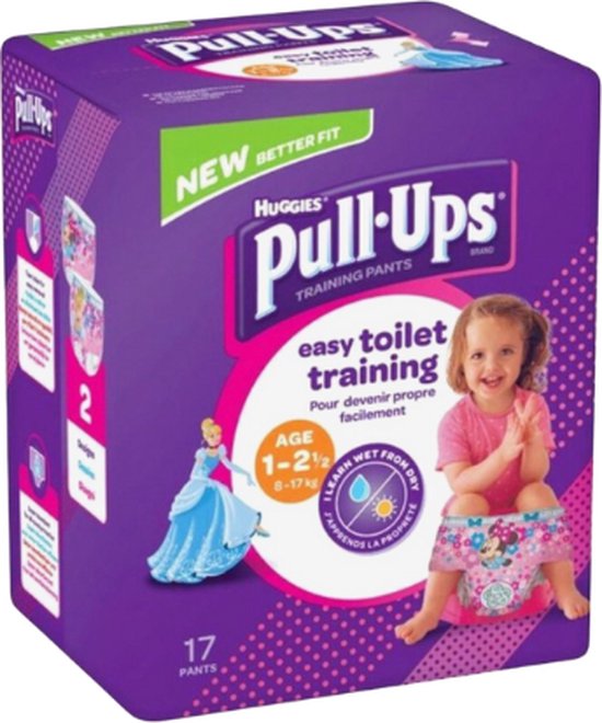 Huggies - pull-ups - pampers -4 x 17 pantalons - cendrillon - minnie ...