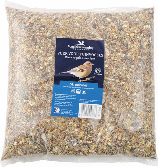 Vogelbescherming Nederland - Voer voor Tuinvogels - Strooivoer - 2500gr | bol.com