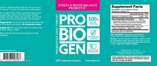 PROBIOGEN - Probiotische capsules tegen stress en voor een betere ...