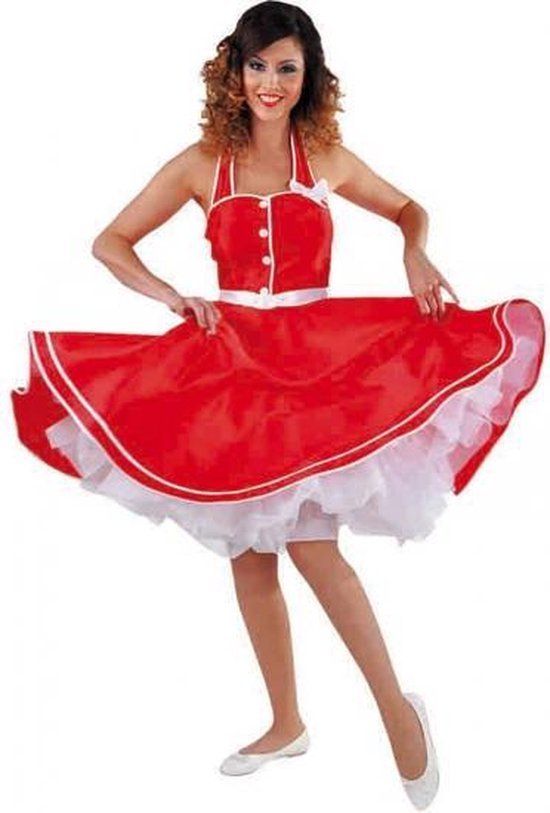 Rode rock en roll kleed voor dames 38 (m) | bol.com
