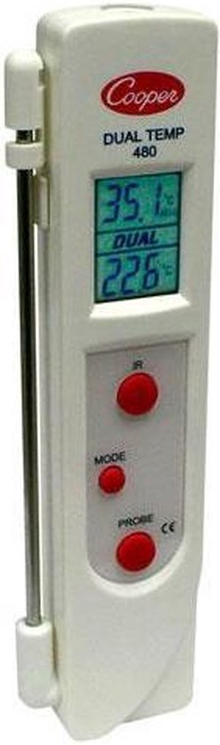Dualtemp ir + steekthermometer optiek 1:1 - met laserstraal | bol.com