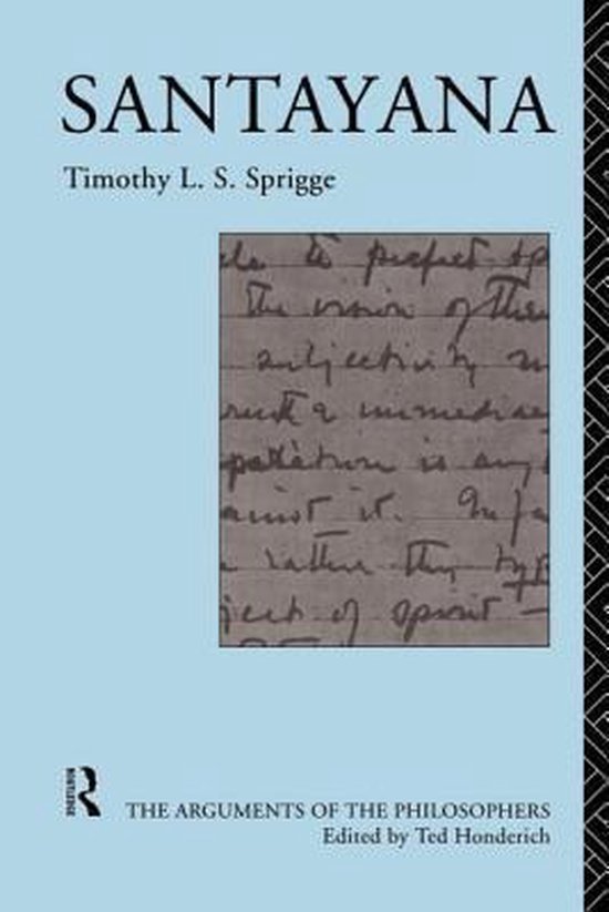 Santayana | 9780415117517 | Timothy L. S. Sprigge | Boeken | bol.com