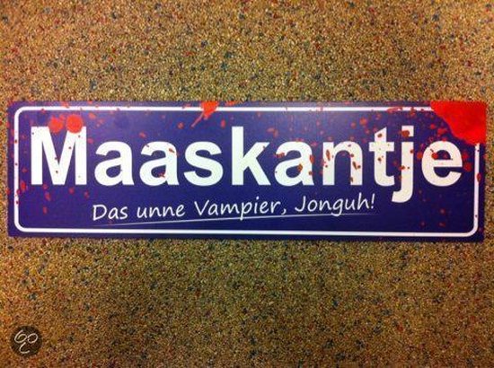 Bordje Maaskantje Das unne Vampier Jonguh | bol.com