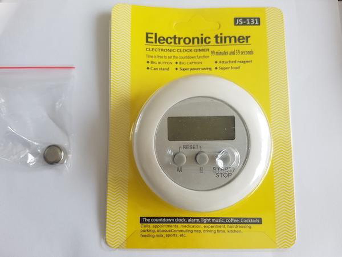 Digitale Ronde LCD Eierwekker - Kookwekker - Wit | bol.com