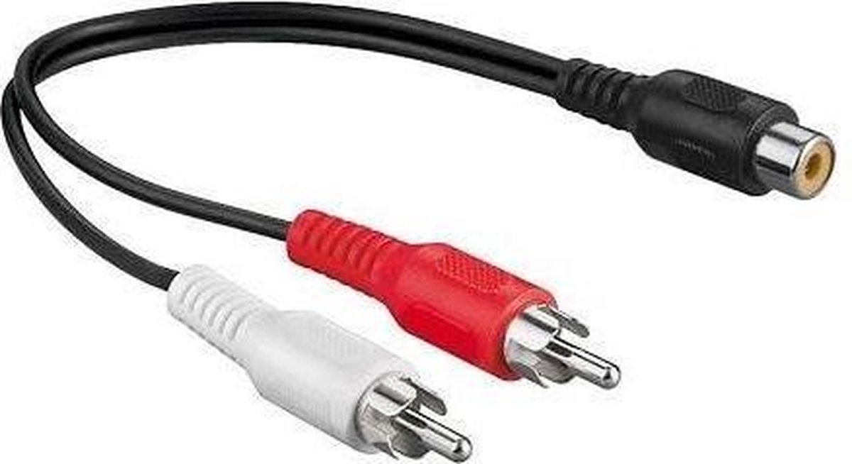Tulp Splitter Contra RCA Female - 2x Tulp RCA Male | bol
