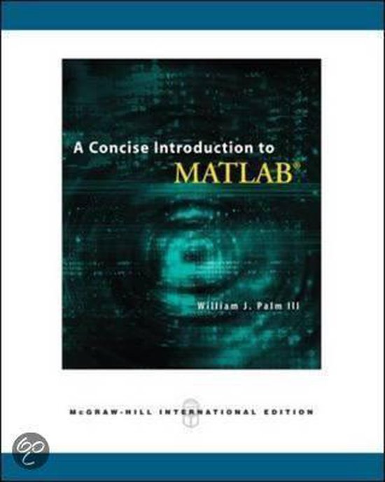 Concise Introduction to MATLAB | 9780071263726 | William J. Palm | Boeken | bol.com