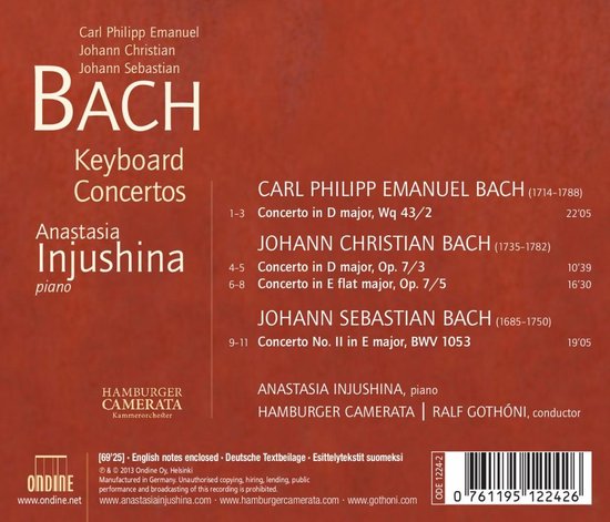 Bach: Keyboard Concertos, Hamburger Camerata | Muziek | bol