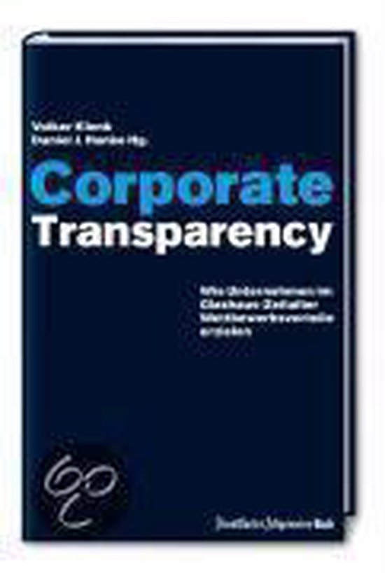 Corporate Transparency, Daniel J Hanke | 9783899812107 | Boeken | bol.com