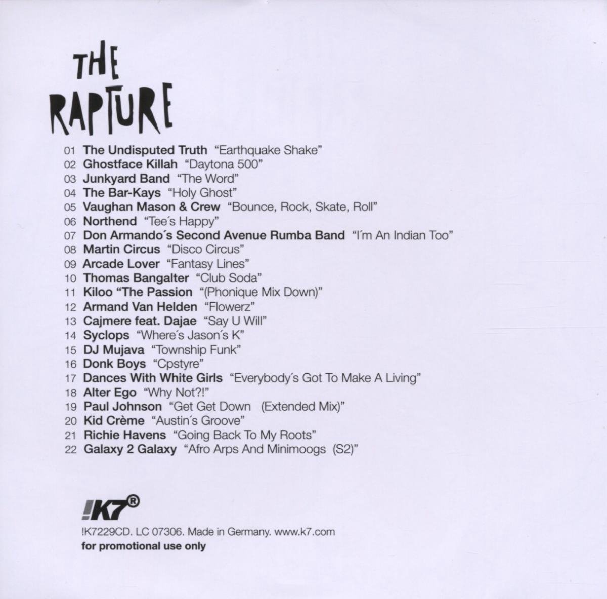 Tapes, The Rapture | CD (album) | Muziek | bol