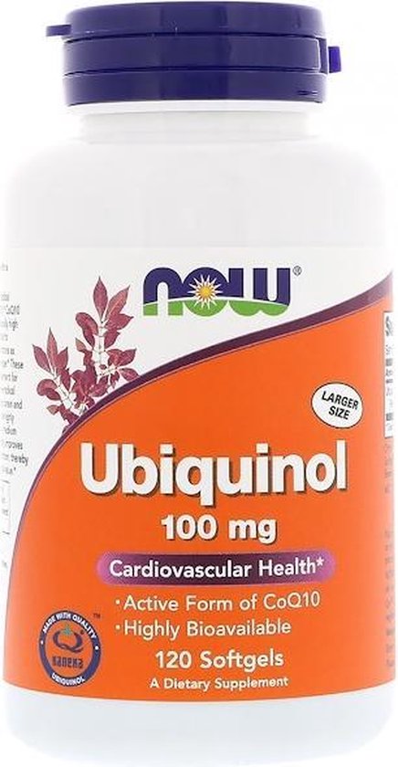 NOW Foods Ubiquinol, 100mg - 120 softgels | bol.com