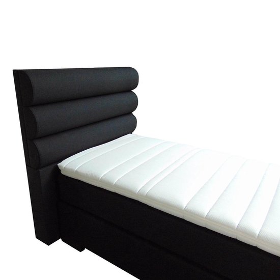 Slaaploods.nl Romance - Boxspring inclusief matras - 80x210 cm - Zwart ...