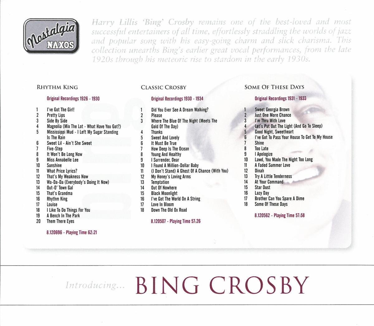 Bing Crosby - Introducing (3 CD), Bing Crosby | Muziek | bol