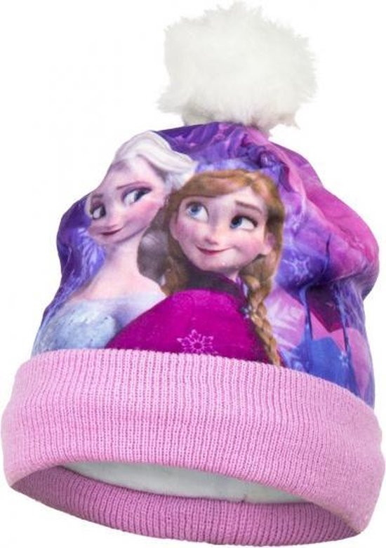 Roze Frozen muts met fleece 52 cm | bol.com