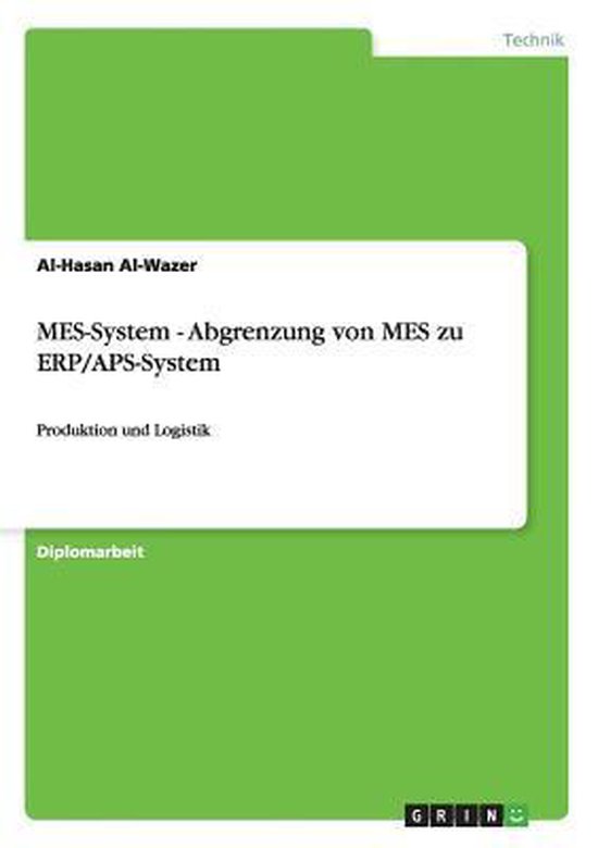 MES-System - Abgrenzung von MES zu ERP/APS-System, Al-Hasan Al-Wazer ...