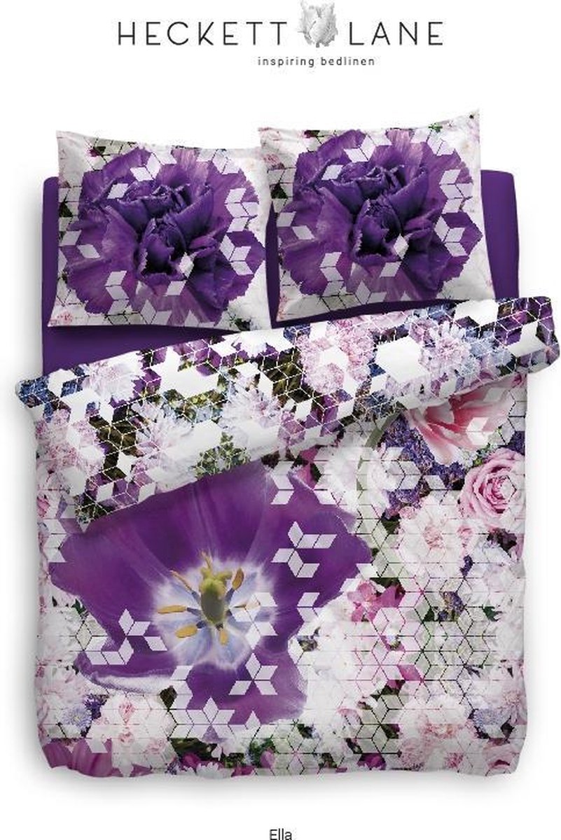 Hecket & Lane dekbedovertrek Ella - Multi -1-persoons (140x200/220 cm ...